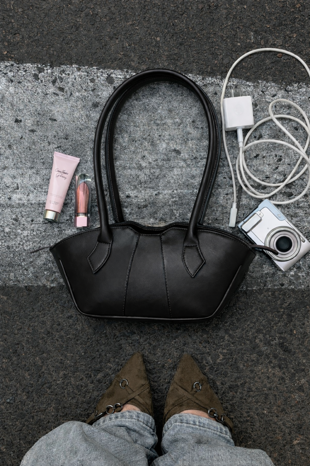 Mini Hobo Shoulder Bag – 32×16 cm BG1 – Princess Store l برنسيس ستور